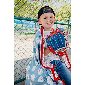 Copper Pearl Three-Layer Baby Blanket: Soft Baby Quilts for Boys and Girls | Breathable, Cozy, Toddler Blanket | Baby Quilt for Newborns | 46x46 Premium Polyester/Rayon | Slugger