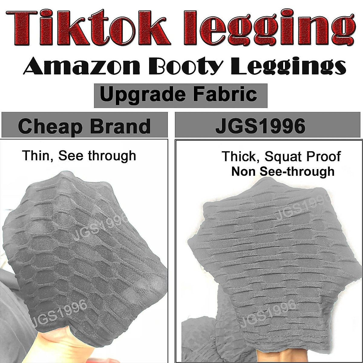 JGS1996 Womens Hidden Scrunch Butt Lifting Workout Leggings High Waist Tummy Control Booty Lift Gym Yoga Pants Tights