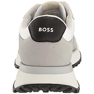 BOSS Side Logo Suede and Nylon Sporty Inspired Sneaker