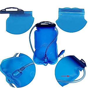 BenU Hiking Backpack Cycling Rucksack Water Resistant 12L Capacity Bike Hydration Backpack 2L Water Bladder Black