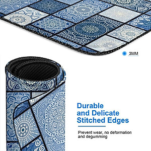 Custom Mouse Pad - Personalized Add Your Image Text Non-Slip Rubber Mice Mat - Stitched Edges Mousepad - Suitable for Home, Office, Workspace (7 x 8.6 inch)