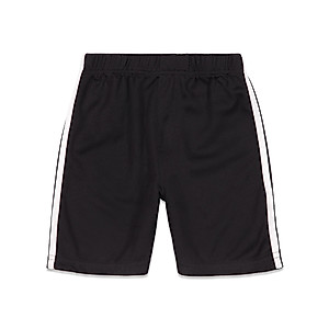 Disney Pixar Cars Lightning McQueen Little Boys T-Shirt Mesh Shorts Set Black/Red 6