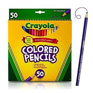 Crayola Colored Pencils, 50 Count
