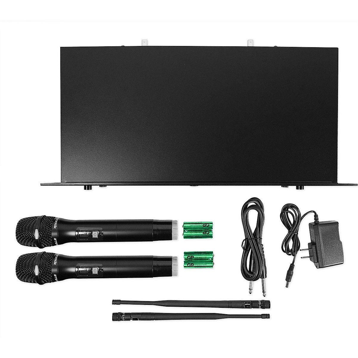 RockvilIe RWM3300UA Dual Handheld Microphones for Church Sound Systems