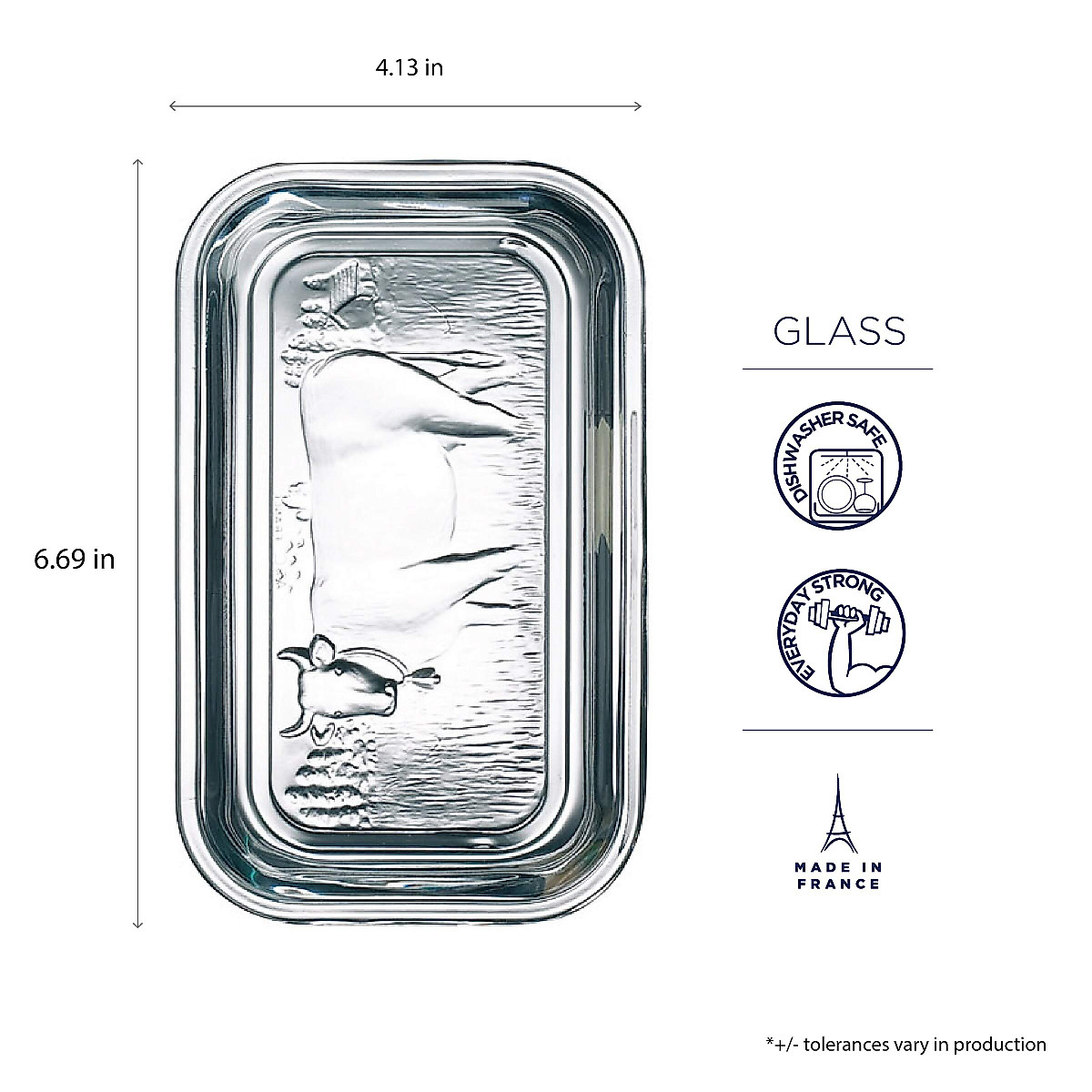 Luminarc Cow Butter Dish