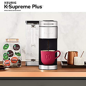 Keurig K-Supreme Plus Coffee Maker, Single Serve K-Cup Pod Coffee Brewer, With MultiStream Technology, 78 Oz Removable Reservoir, and Programmable Settings, Stainless Steel