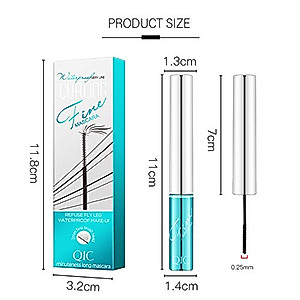 2PCS Ultra Fine Black Mascara,Skinny Mascara,Catching tiny eyelashes,No clumping(2.5mm Diameter)
