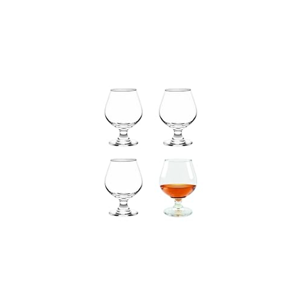 Cristar Brandy Snifter Glasses, (Set Of 4) Brandy Glasses, 11.5oz Taster Glasses, Craft Beer Glasses, Dishwasher-Safe, Lead-Free, Cognac Glasses, Tulip Glasses, Made In Colombia.