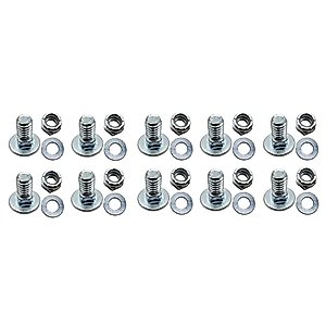 10PK 710-0451 712-04063 Replacement Skid Shoe Bolts Carriage Bolts Nuts and Washers Kit fits MTD Cub Cadet Snow Blower (5/16-18) 3/4" 784-5580