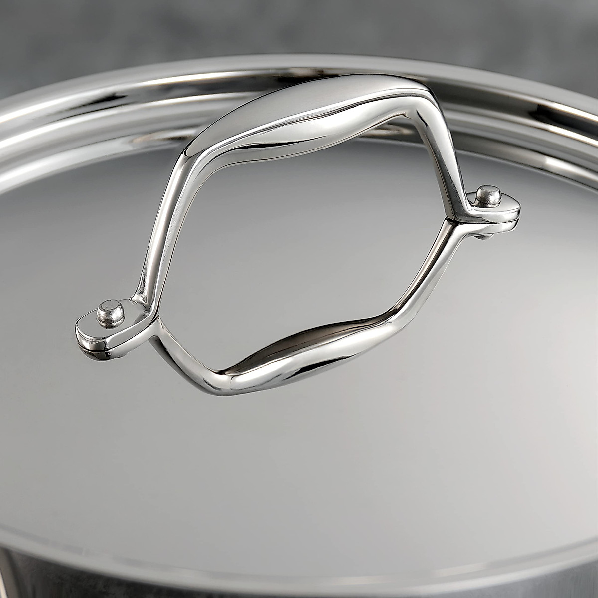 Tramontina 80116/249DS Gourmet Stainless Steel Induction-Ready Tri-Ply Clad 12-Piece Cookware Set, NSF-Certified, Made in Brazil