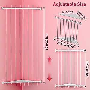 Stuffed Animal Storage Wall, Corner Plush Toys Holder with Star Pattern, Hanging Toy Organizer Shelf for Nursery Bedroom Kid Room Decor Organization