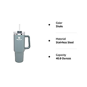 Stanley 40oz Adventure Quencher Reusable Insulated Stainless Steel Tumbler (Shale)