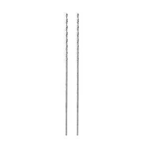 HARFINGTON 2pcs Solid Carbide Drill Bits 0.55mm C3/K10 Tungsten Carbide Precision Mini Micro Straight Shank Twist Drill Bit for Stainless Steel Metal Plastic Wood