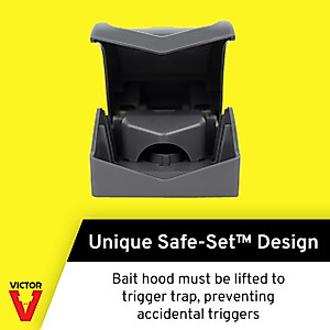Victor M070-6SR Easy and Safe-Set Power Kill Mouse Trap Quick and Clean Rodent Disposal - 6 Reusable Mouse Traps