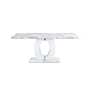 Global Furniture USA Dining Table, Marble