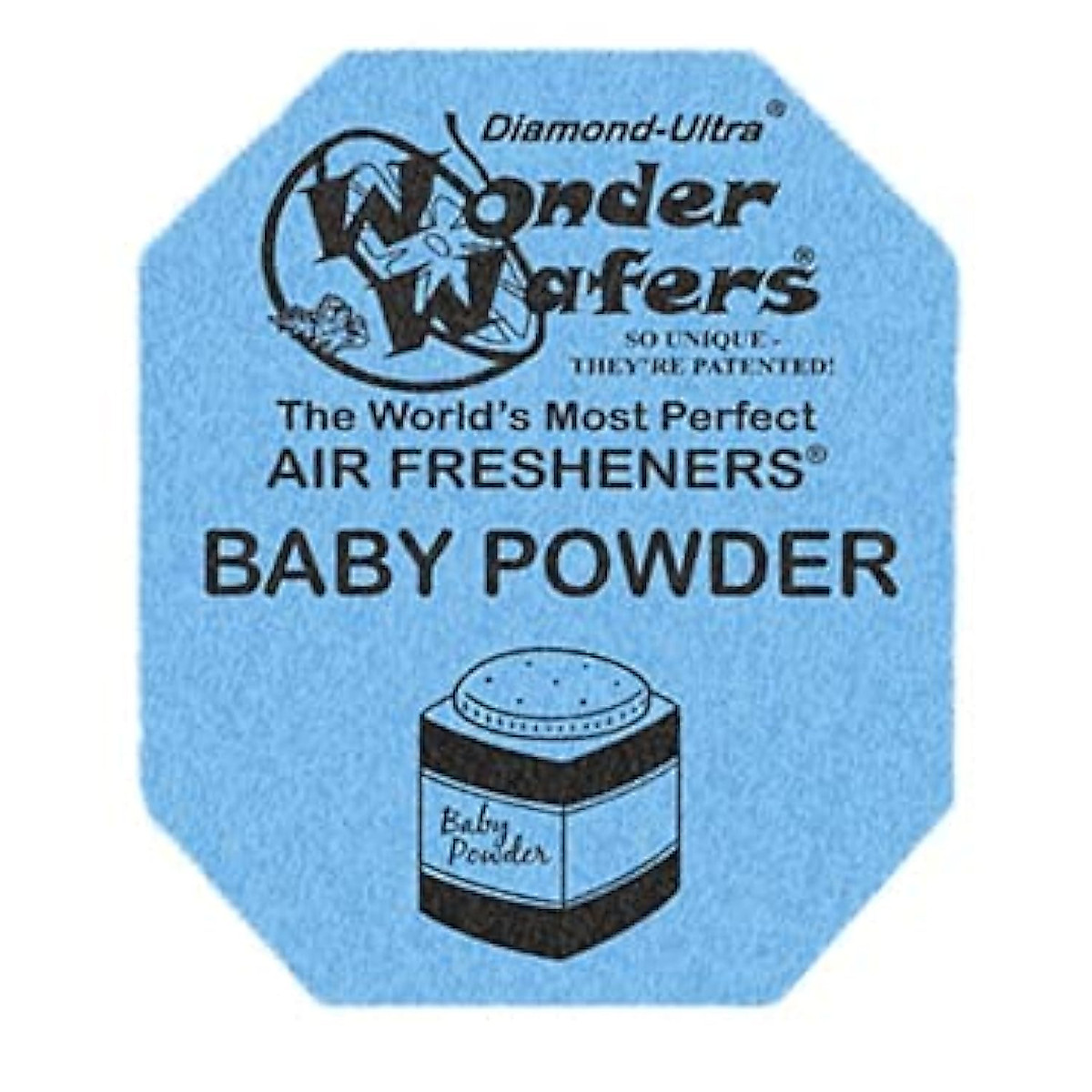 Wonder Wafers Air Fresheners 25ct. Individually Wrapped, Baby Powder Fragrance