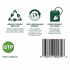 Traditional Medicinals Organic Green Tea Peppermint Herbal Tea, Alleviates Digestive Discomfort, (Pack of 3) - 48 Tea Bags Total