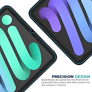 Tech Armor Matte Anti-Glare Film Screen Protector Designed for Apple NEW iPad Mini 6 (8.3 Inch) 3 Pack 2021