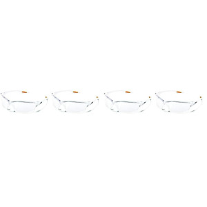 MCR LW210AF Crews Law 2 Safety Glasses Clear Frame Clear Lens Anti-Fog 1 Pair