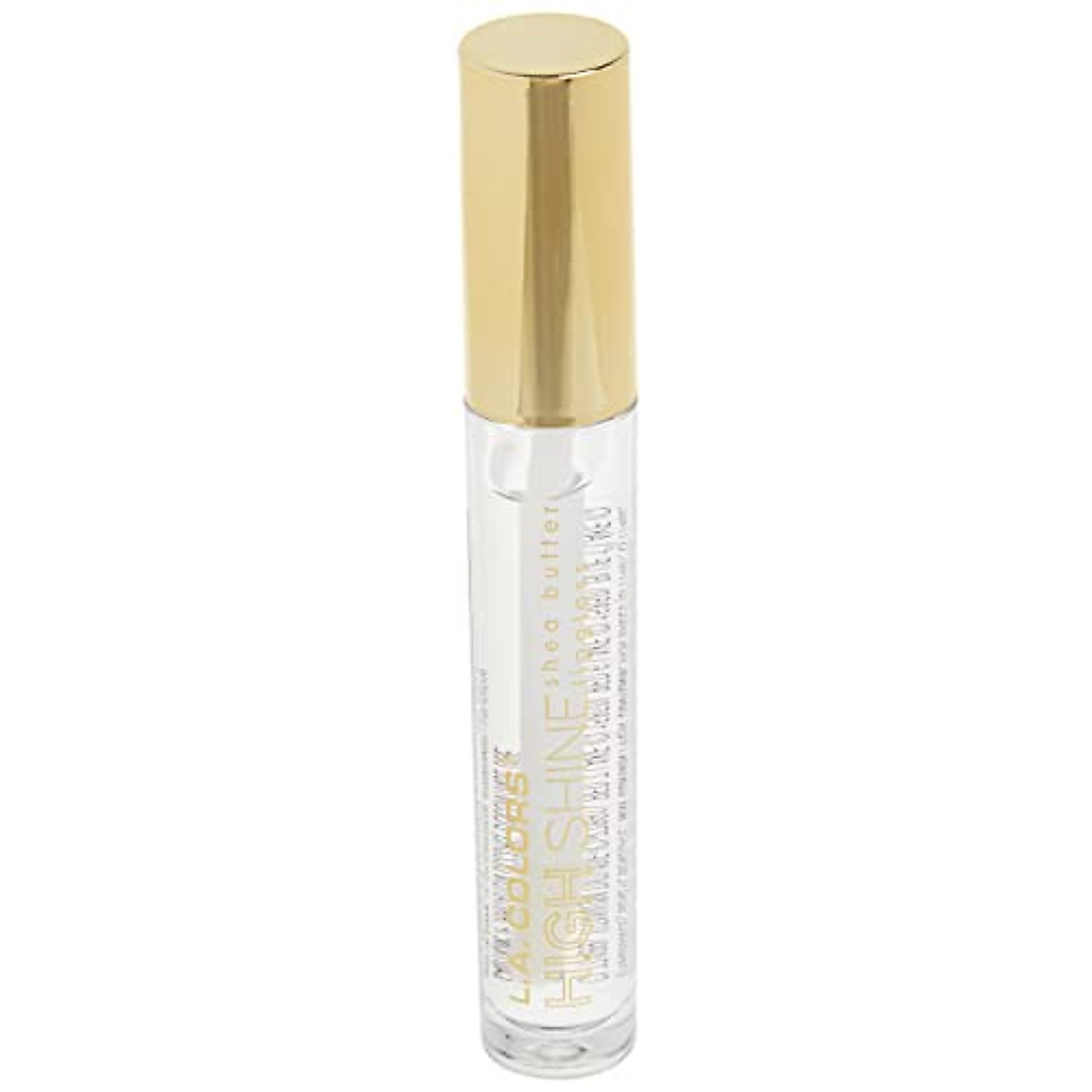 L.A. Colors High Shine Shea Butter Lip Gloss, Clear, 0.14 Ounce