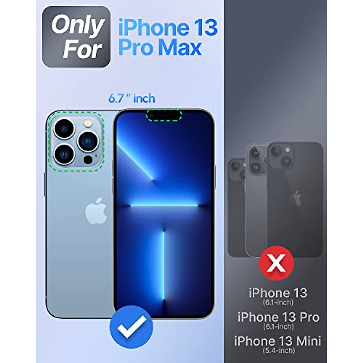 Silverback for iPhone 13 Pro Max Case with Stand, MagSafe-Compatible Case with Built-in Camera Cover,Magnetic Phone Case Shockproof DustProof Cover for iPhone 13 Pro Max 6.7 inch- Clear