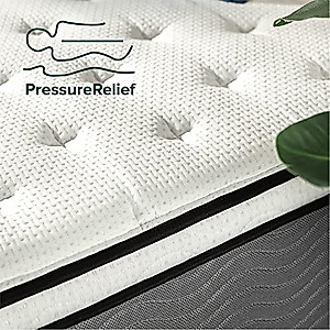 ZINUS 12 Inch Support Plus Pocket Spring Hybrid Mattress / Extra Firm Feel / Heavier Coils for Durable Support / Pocket Innersprings for Motion Isolation / Mattress-in-a-Box, Full