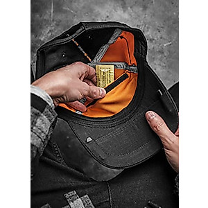 Wazoo Cache Cap | Travel, Tactical & Everyday Carry Cap | 6 Hidden Pockets for Emergency Cash, Documents, Keys and Tools (Black Updated)