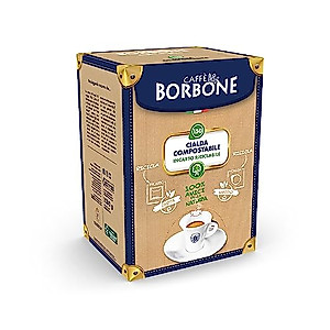 Caffe Borbone 150 Single Served Decaf Coffee Pods, Green Decaffeinated Blend with Flavour and Creaminess of Authenthic Nespresso, Roasted and Freshly Packaged in Italy