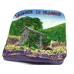 ES Routes Lavande De Provence Lavender France Fridge Magnet 3D Souvenir Set Collection Resin MG-101