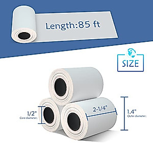 BESTEASY 2-1/4" x 85' POS Cash Register Roll Thermal Receipt Paper White Cash Register POS Receipt Paper (50 Rolls)