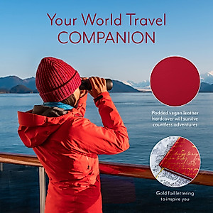 Paperoo The Amazing Bucket List Book & Unique Travel Guide - Undated Travel Journal with 2000+ Destination Ideas - Grey Fabric