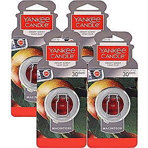 Yankee Candle Smart Scent Vent Clip, Macintosh (4 Pack)