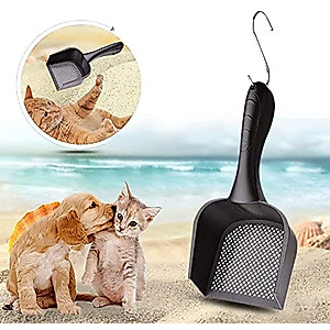Hucholite Cat Litter Scoop Cat Fine Sand Scooper Pet Poo Shovel Kitty Pet Scoop Little Sifter Scoop Pet Shovel Scoop Pet Reptile Terrarium Bedding Litter Cleaner Scoop for Cat Tortoise SnakeA11