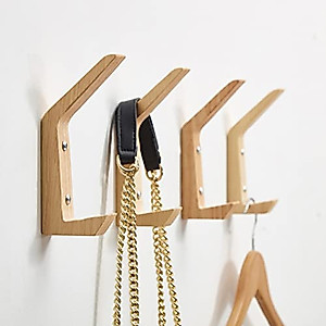 Cabilock Belt Hanger Belt Hanger Belt Hanger 2pcs Wooden Coat Hooks Wall Mounted Single Wall Wood Hook Rack Clothes Hat Hanger Towel Rack Hat Hangers Hat Hangers Hat Hangers