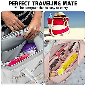 Phone Umbrella for Sun, Universal Adjustable Piggy Suction Cup Stand with Umbrella for Phone, Mini Cell Phone Cute Sunshade Holder Outdoor Anti-Glare (Blue Bear)