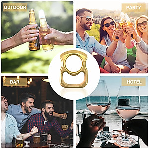 Brass Bottle Opener Handcrafted EDC Beer Bottle Opener Heavy Duty Beer Opener for Him Boyfriend Dad Husband Grandpa Father's Day Present