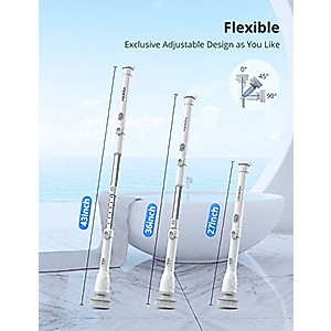 Electric Spin Scrubber, Voweek Power Scrubber with 4 Replaceable Brush Heads and Adjustable Extension Arm, Cordless Household Cleaning Brush for Bathroom Tub Tile Floor