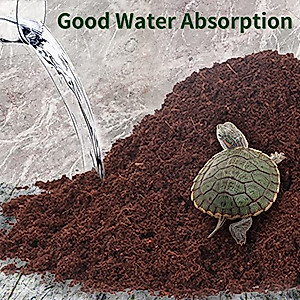 Hamiledyi Compressed Coconut Fiber Substrate,2 Pcs Tortoise Bedding Bricks Natural Hermit Crab Soil Soft Reptiles Terrarium Supplies for Snake Bearded Dragon Gecko Tarantulas Ball Python