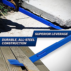 MARSHALLTOWN 56” Open Angle Monster Pry Bar, All-Steel, Powder-Coated, Made in USA, 10453