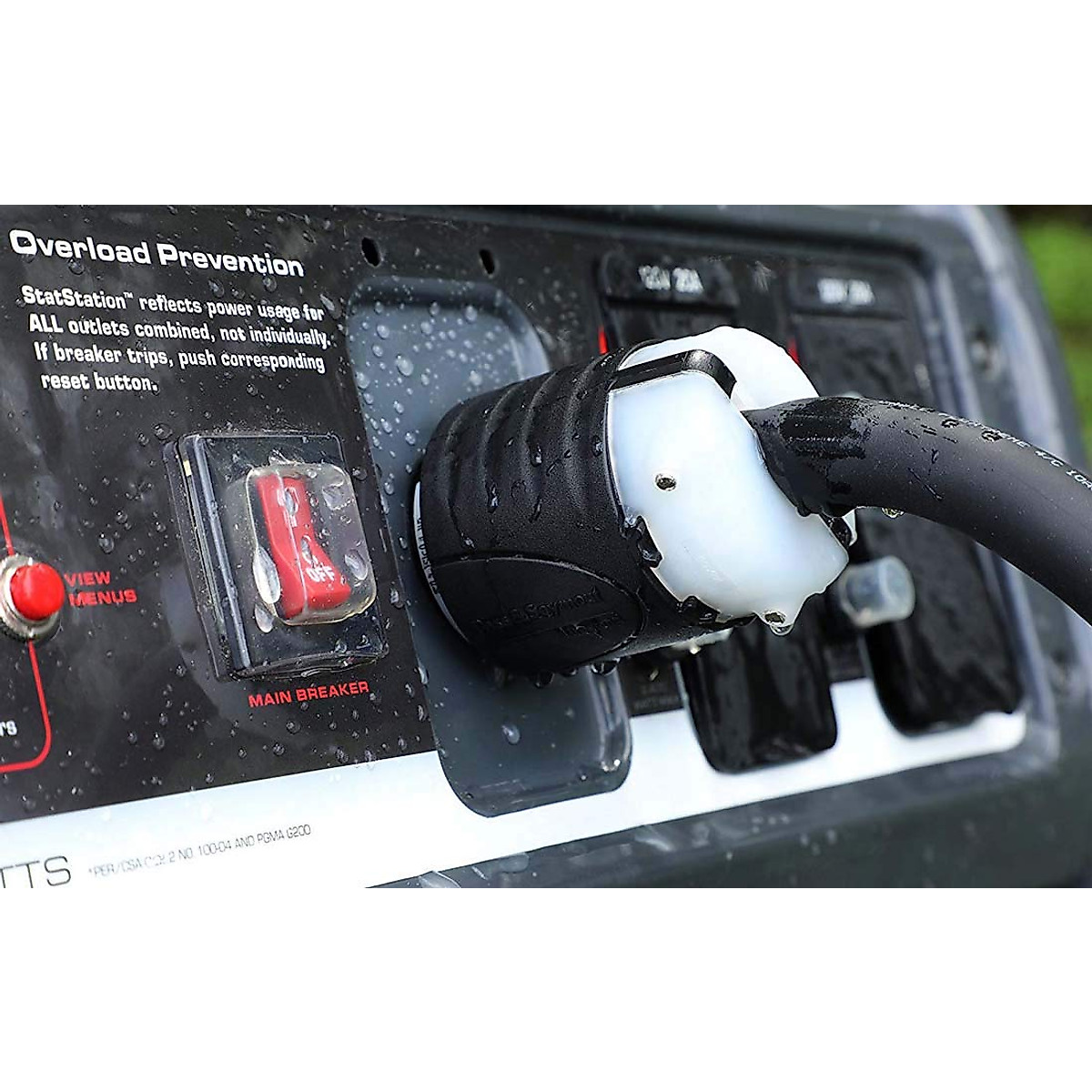 L6-30P 3-Pin Male Twist Lock Plug To 14-50R 4-Prong Female Socket Receptacle Outlet Electric Power Cord Cable Miller Lincoln Hobart Plasma Cutter Welder Adapter/Converter NEMA FX470W