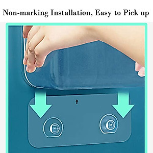 Cabinet Door Organizer Acrylic Adhesive Shelf Wall Mounted Storage, Small Wall Organizer Without Drilling, Automatic Draining Sink Caddy for Kitchen, Bathroom, Shower, Laundry, Camper, Utility Room