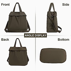Nylon Hobo Bag 2.0 Crossbody Bag for Women Large Capacity Gym Bag Work Bag Nylon Tote Handbag Sports Duffel Shoulder Bag for Travel, Work, Gym