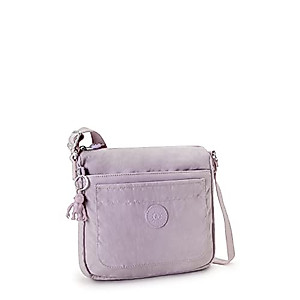Kipling Women’s Sebastian Crossbody, Super Light, Durable Messenger, Nylon Shoulder Bag, Gentle Lilac
