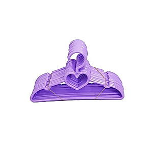 18 Inch Doll Clothes Hangers- 36 Pack Heart Hangers Fits 18 Inch Girl Doll Clothes- Pet Clothes Also