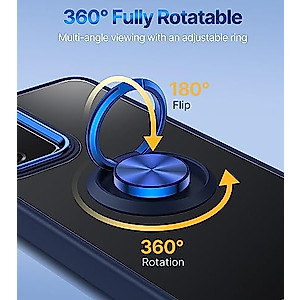 Silverback for Galaxy S20 FE 5G Case Clear with Ring Stand, Shockproof Protective Slim Lightweight Phone Case for Samsung Galaxy S20 FE 5G 6.5 Inch, Blue Clear