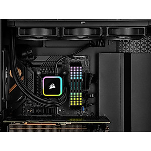 Corsair iCUE H115i RGB Elite Liquid CPU Cooler (16 Dynamic RGB LEDs, 140mm AF Elite Series FDB Fans, 280mm Radiator, iCUE Software Compatible, LGA 1700, 1200, 115X, 2066, and AM4 Sockets) Black