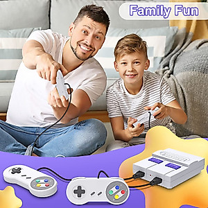 DIANVEN Super Retro Game Console HDMI - Classic Edition Mini Retro Game System Built-in 777 Classic Video Games and 2 Controllers, Plug and Play Old-School Gaming System for Adults and Kids
