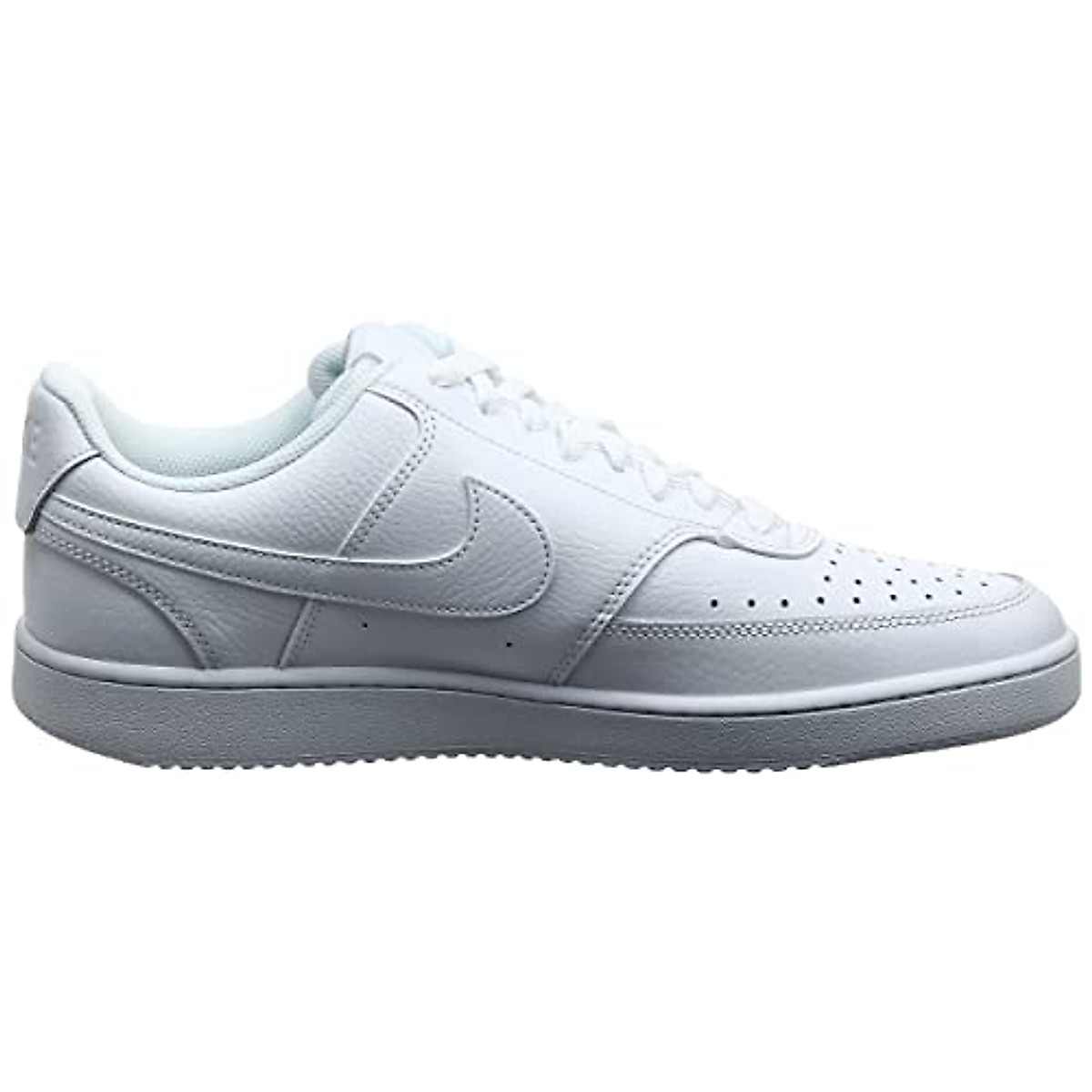 Nike Men's Court Vision Low Sneaker, White/Whiteblack, 10 Regular US