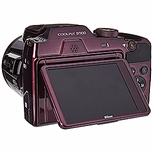 Nikon B500 16 MP Point & Shoot Digital Camera, Plum