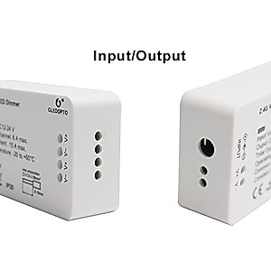 LED Strips Controller RGB CCT/ RGBW Zigbee Controller ww/cw and Dimmer Controller Smart Strip Light Controller Work with Amazon Echo Plus for DC12-24V LED Strip Lights (Dimmer Controller)